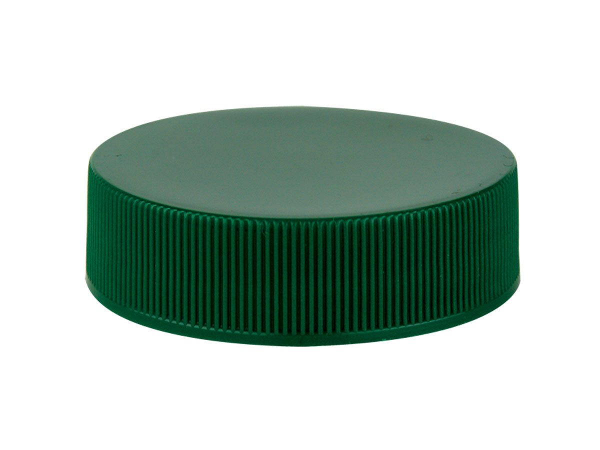 38-400 Green Ribbed Plastic Cap (Universal Heat Seal Liner) - Citadel Packaging