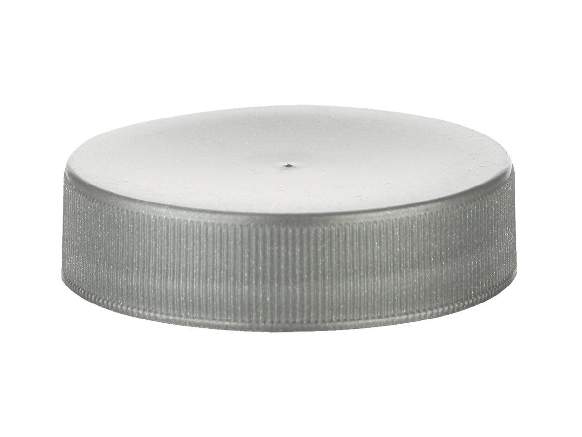 38-400 Silver Ribbed Plastic Cap (Foam Liner) - Citadel Packaging