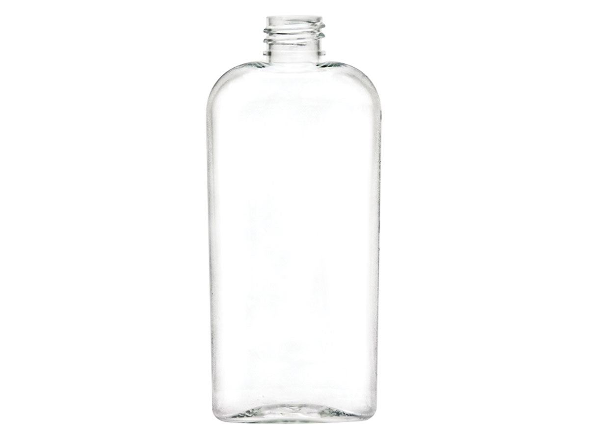 4 oz 20-410 Clear PET Cosmo Oval Plastic Bottle - Citadel Packaging