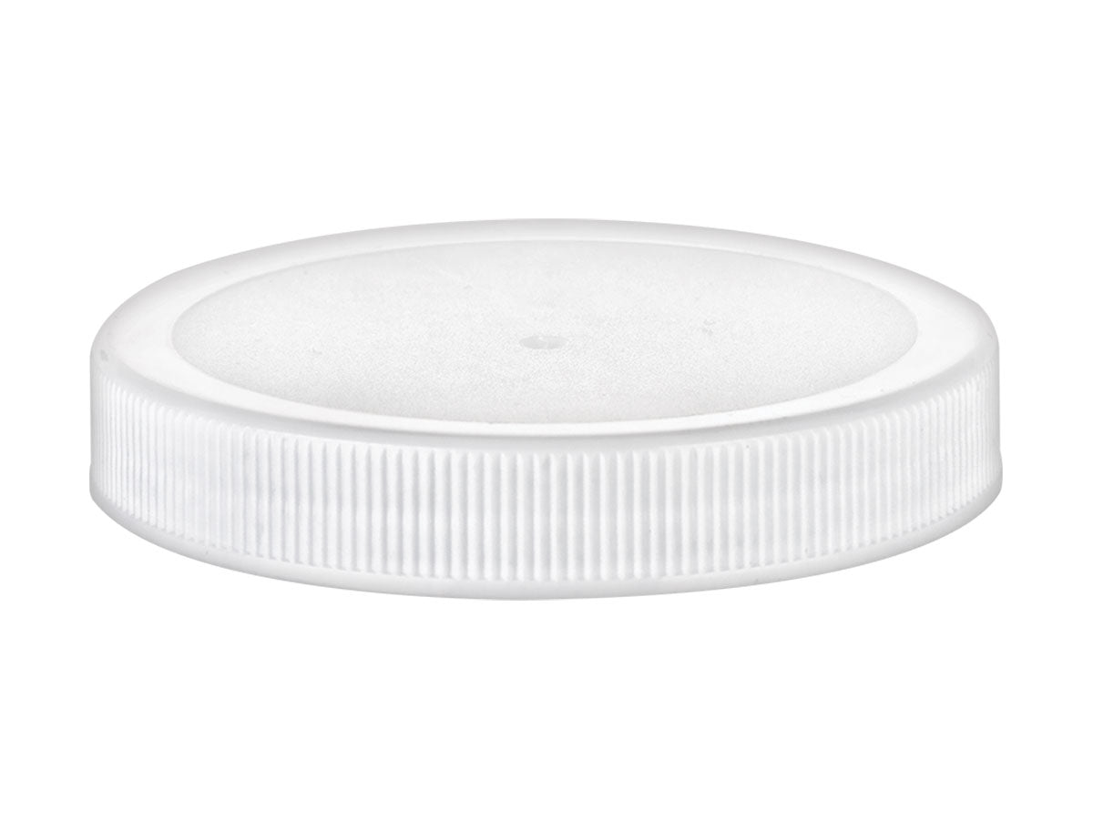 89-400 White Ribbed Matte Top Plastic Cap (No Liner) - Citadel Packaging
