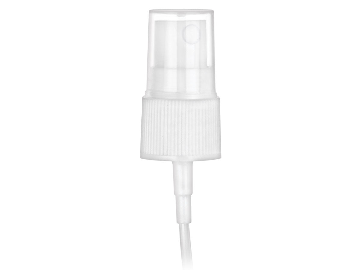 20-410 White Ribbed Fine Mist Sprayer (4.75" Dip Tube) - Citadel Packaging