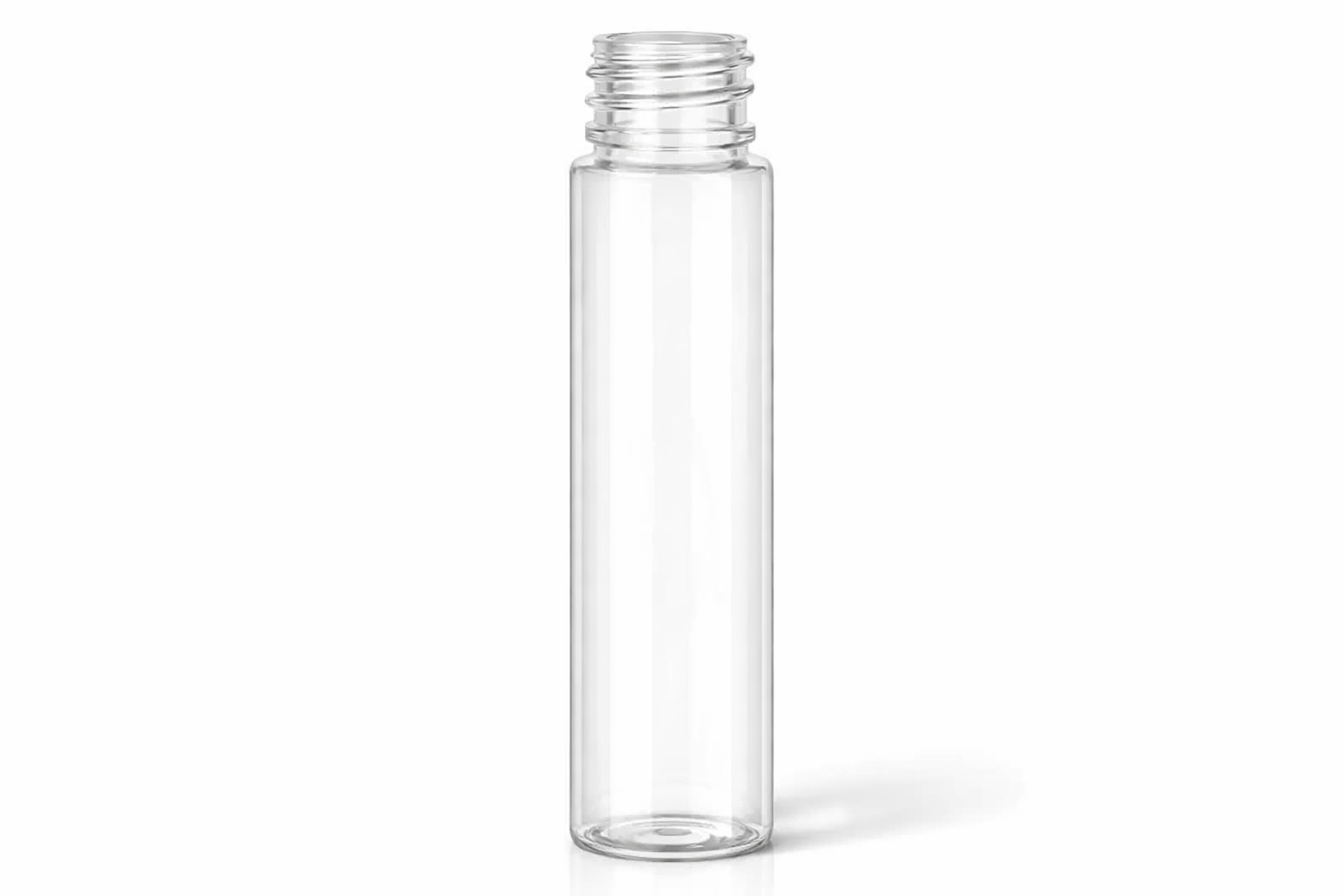 1 oz Extra Tall 20-410 Clear PET Cylinder Round - Citadel Packaging