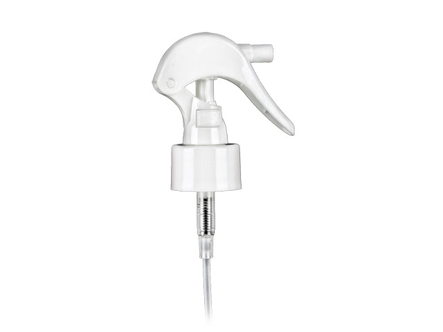 24-410 White Smooth Fine Mist Mini Curve Trigger Sprayer (7.75" Dip tu ...