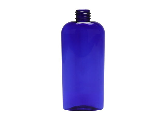 4 oz Cobalt Blue 20-410 Cosmo Oval Round Bottle - Citadel Packaging