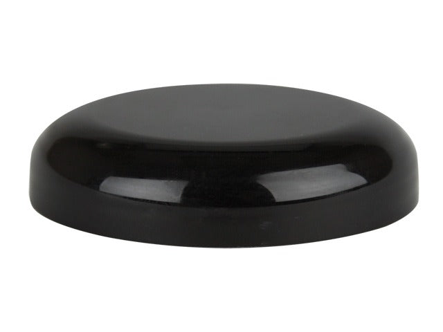 89-400 Black Smooth Dome Closure (Linerless) - Citadel Packaging