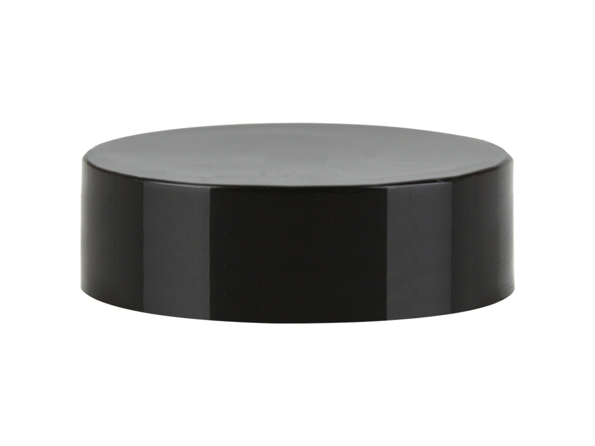 33-400 Smooth Black Plastic Cap (No Liner) - Citadel Packaging
